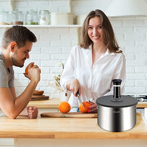 Sous Vide Lid for Precision Cooking - Fits Anova Culinary Sous Vide Precision Cooker and up to 10.8" pot - Retain Moisture and Flavor with a Sous Vide Precision Cooker - Great for long term cooking(Grey)