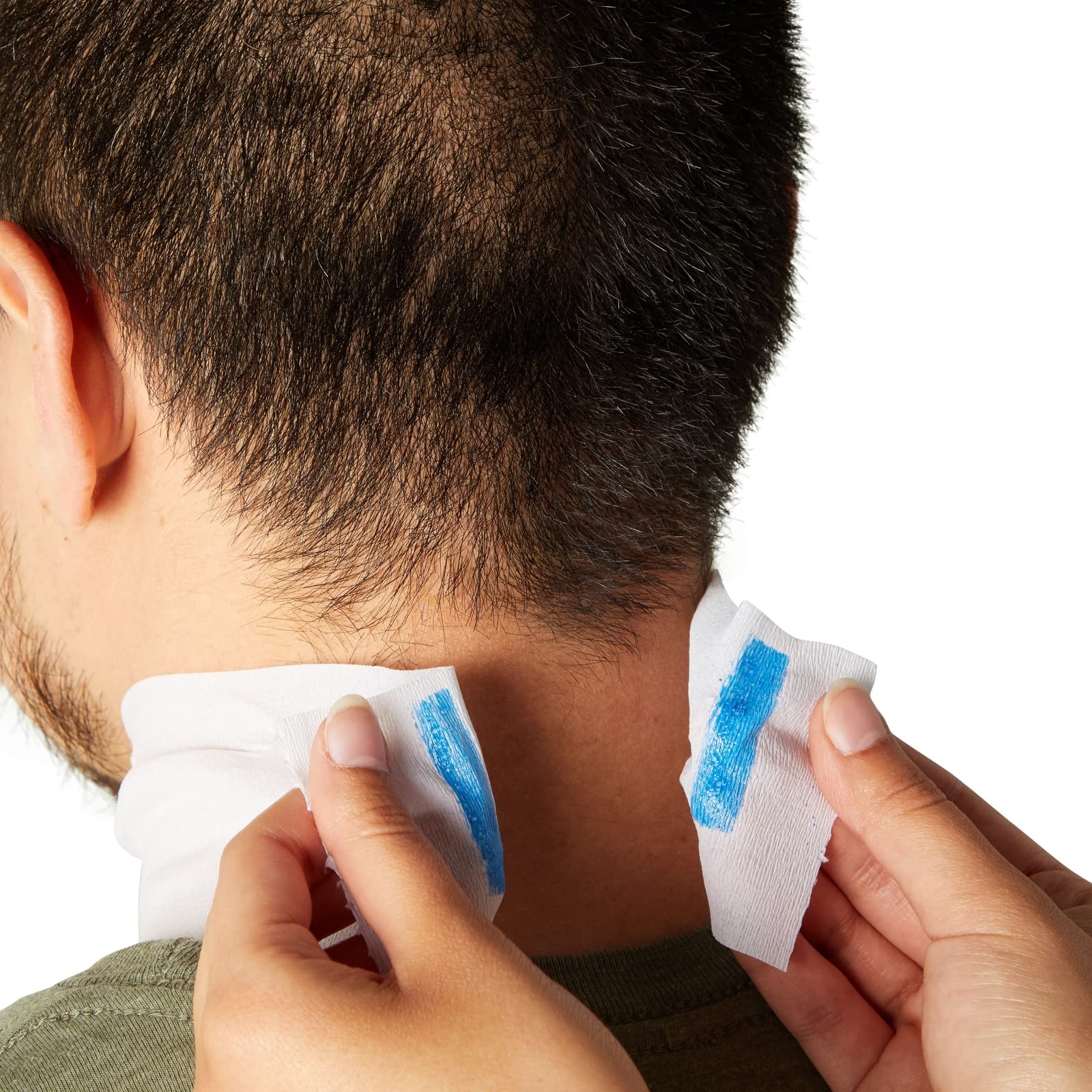 Juvale 500 Pack Disposable Barber Neck Strips for Hair Cutting, Salon, Barbershop Supplies (White, 2.4 x 11 In, 5 Rolls)
