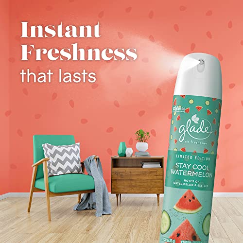 Glade Air Freshener, Room Spray, Stay Cool Watermelon, 8.3 Oz, 2 Count