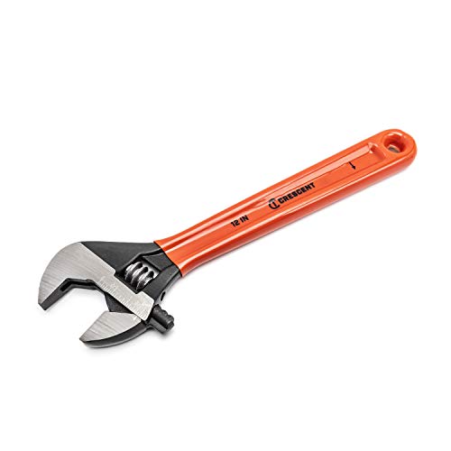 Crescent 10" Adjustable Black Oxide Cushion Grip Wrench - Carded - AT210CVS , Red
