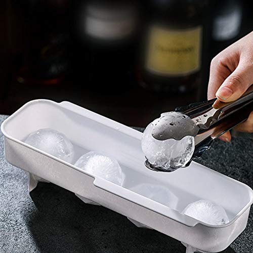 Ice Cube Trays , Tray Balls, Ice Moulds Ice Cube Maker Plastic Ice Tray Ice Ball Mould Long Ice Cube Tray Plastic Ice Cube Tray Ice Cube Trays Large Plastic Ice Cube Trays White,A (Color : White, Si