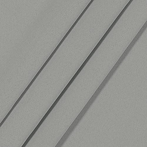 Eclipse Darrell Modern Blackout Thermal Rod Pocket Window Curtains for Bedroom or Living Room (Single Panel), 37 in x 84 in, Gray