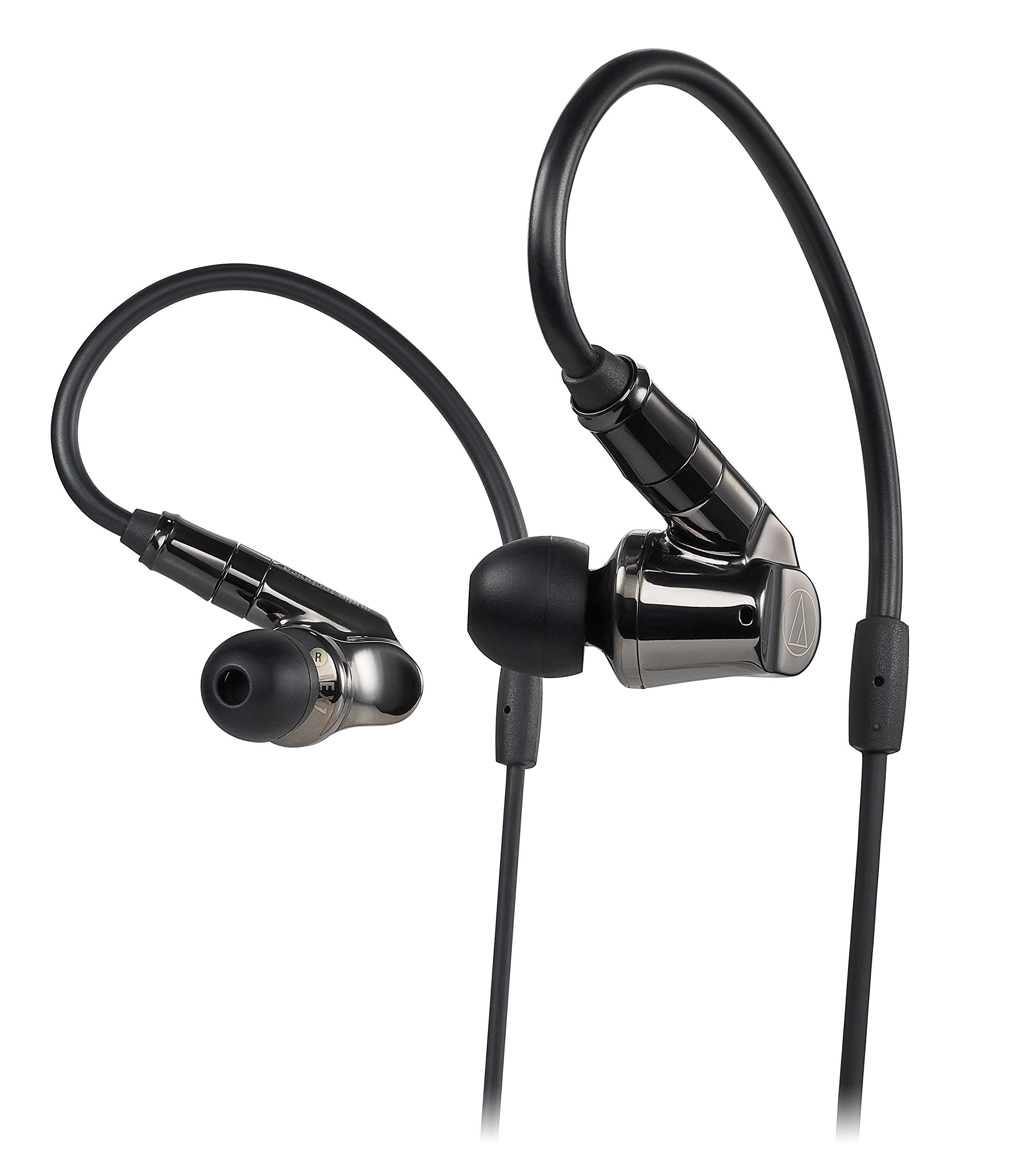 Audio-Technica ATH-IEX1 Hi-Res in-Ear Headphones, Black, Adjustable