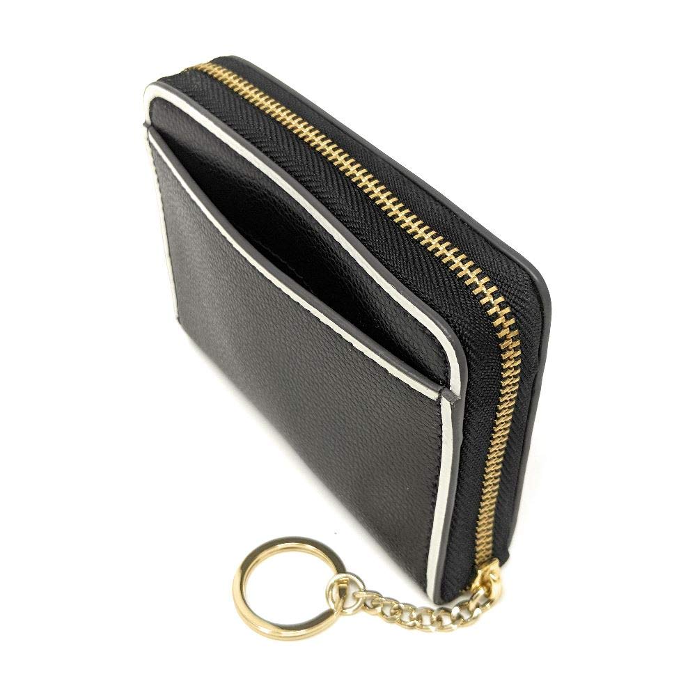 Kate Spade Dani Patterson Drive Painted Edge Black Bright White Wallet, Small