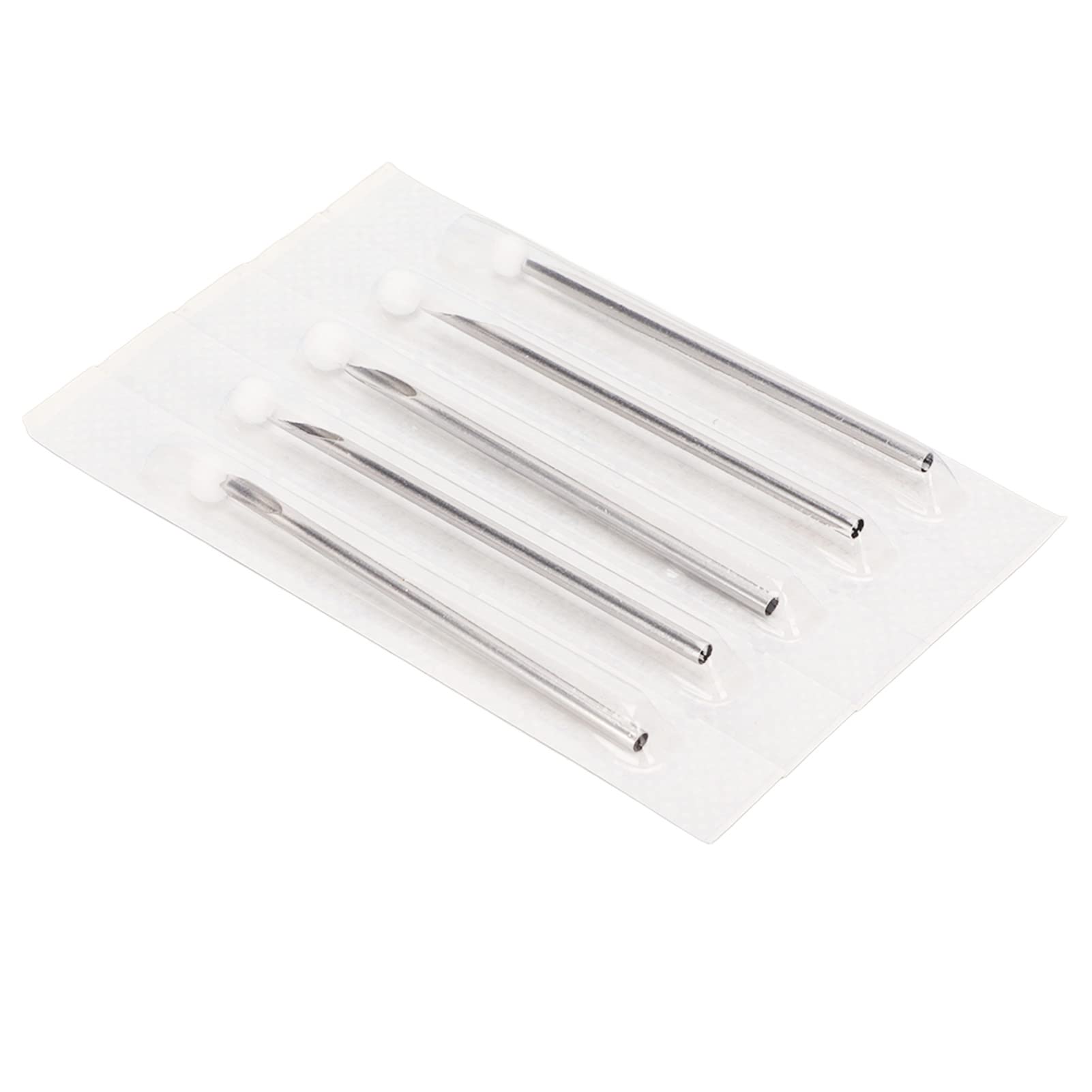 Body Pierce Needles, 12G Supplies 100pcs Sponge Head Pierce Needle for Nose