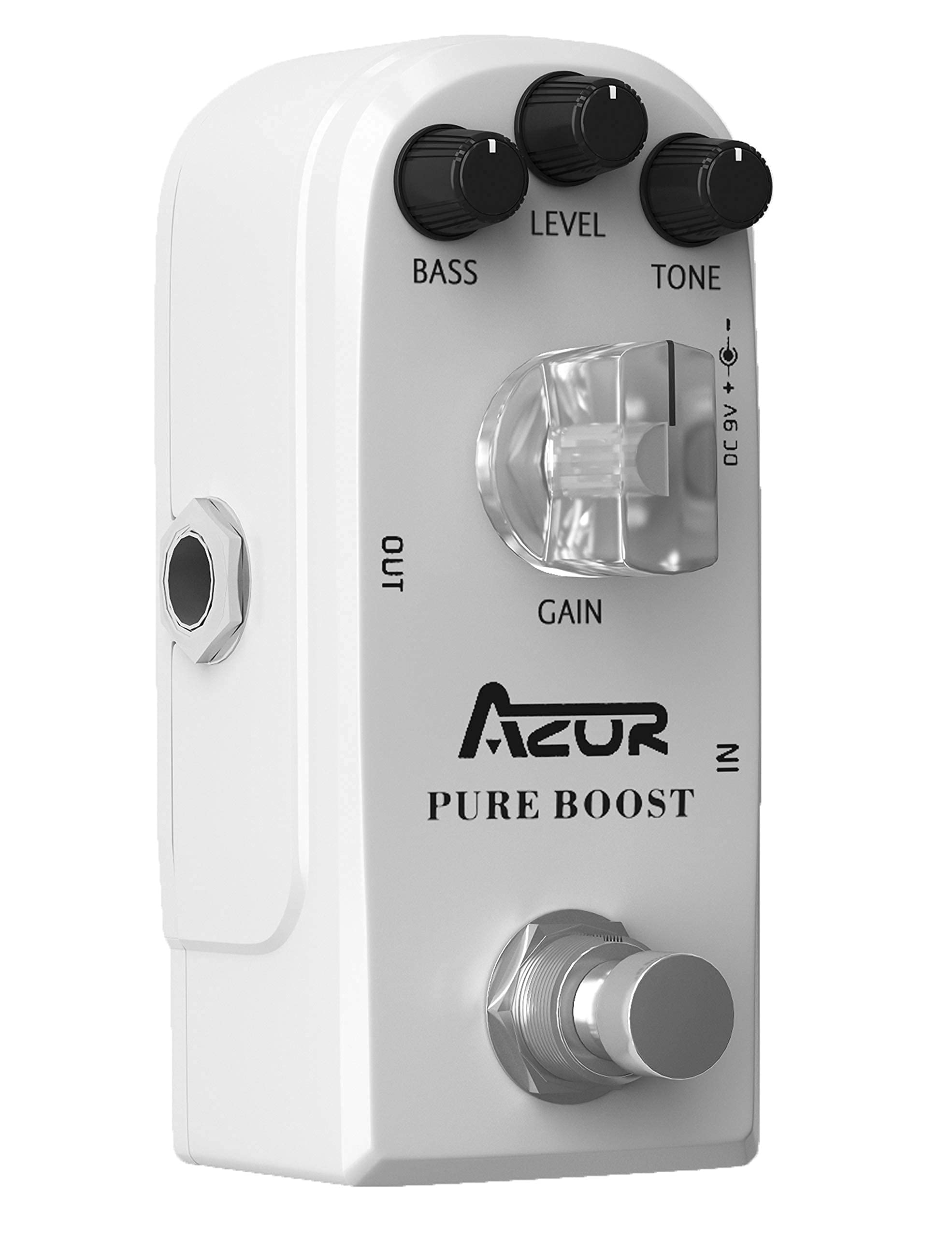 AZOR Pedal Power Adapter with Pure Boost Guitar Effect Pedal Micro Clean Boost with True Bypass