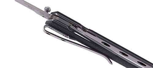 CRKT CEO EDC Folding Pocket Knife: Low Profile Gentleman's Knife, Everyday Carry, Satin Blade, IKBS Ball Bearing Pivot, Liner Lock, Glass Reinforced Fiber Handle, Deep Carry Pocket Clip 7096