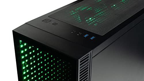 Empowered PC Continuum Micro Gaming Desktop - AMD Quad Core Ryzen 3 5300G Processor with AMD Radeon Graphics, 16GB RAM, 256GB NVMe SSD, WiFi, Windows 11 Home - RGB Gamer Computer