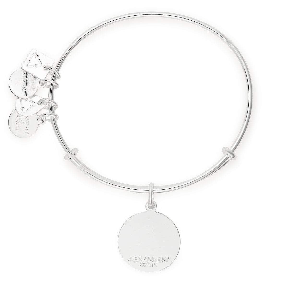 Alex and Ani Path of Symbols Expandable Bangle for Women, Arrows of Friendship Charm, Shiny Silver Finish, 2 to 3.5 in