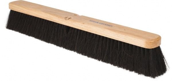PRO SOURCE Push Broom Head with Coco/Tampico/PVC & Horsehair Blend Bristles:18" Wide