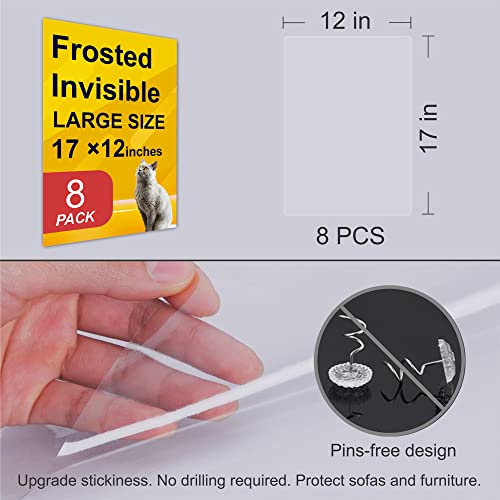 Furniture Protectors from Cats Couch Corner Protector for Anti Cats Scratch Protectors Deterrent for Furniture Tape XL - 8 Pack