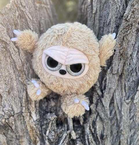Grumpy Baby Sloth - Adorable Super Soft Plush Stuffed Animal Toy Doll (Glitter Eyes) - Large 8 Inch - Unique Gift for Kids and Adults