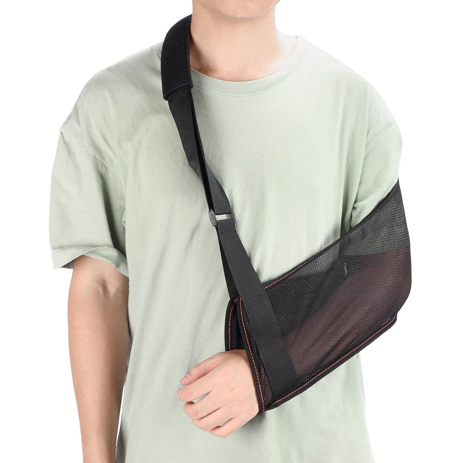 Arm Sling, Mesh Shoulder Sling, Adjustable Shoulder Immobilizer Pain Relief Arm Support Brace for Men Women Right Left Arm Shoulder Wrist