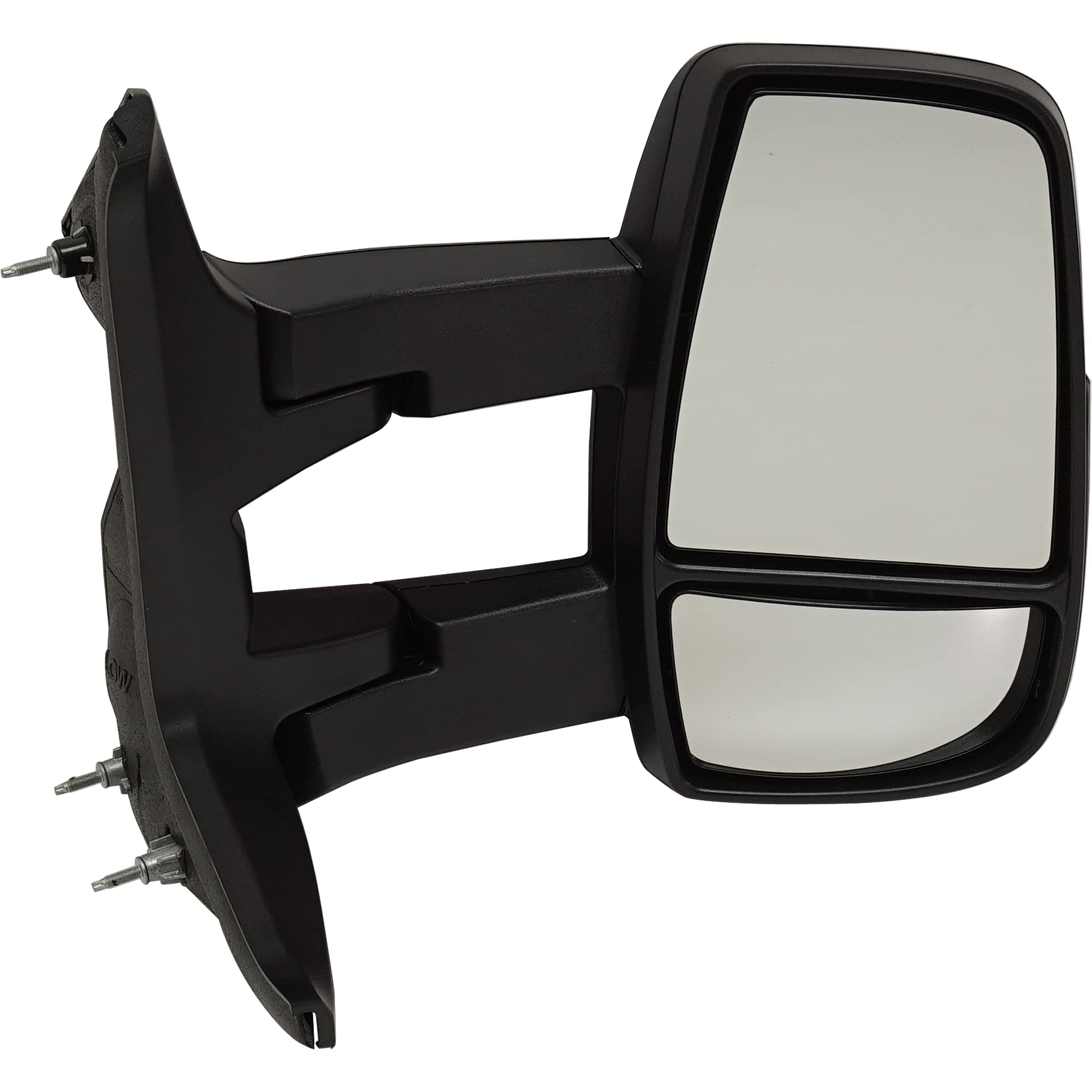 Kool Vue Driver & Passenger Side Manual Heated Towing Mirrors for Ford Transit-250 Transit-350 Transit-150 Transit-350 HD 2015-2019 Without Signal Light Textured Models With Medium or High Roof
