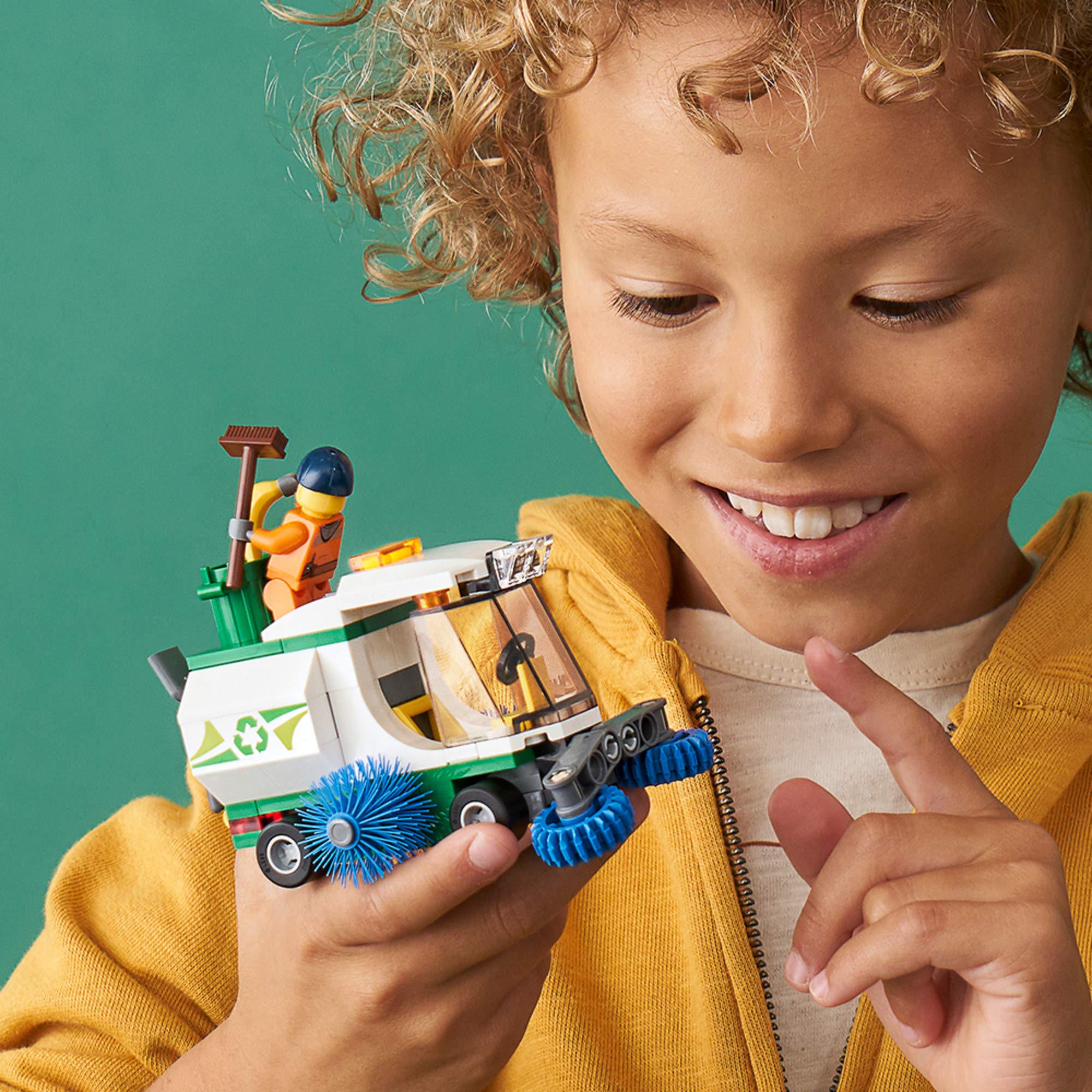 LEGO City Street Sweeper 60249 Construction Toy, Cool Building Toy for Kids (89 Pieces)