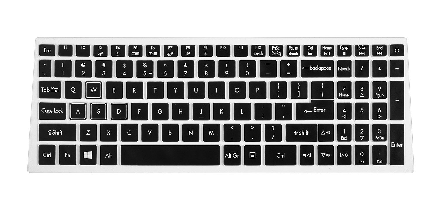 Keyboard Cover for Acer Predator Helios 300 15.6" 17.3" Gaming Laptop G3-571 G3-572 PH315-51 PH317-52 / Acer Nitro 5 AN515 /Acer Aspire VX5-591G VN7-793G(NOT Fit PH315-52 PH517-51 PH517-61), Black