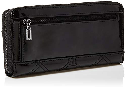 GUESS Kamryn Qltd Ptnt Lrge Zp Arnd, Black