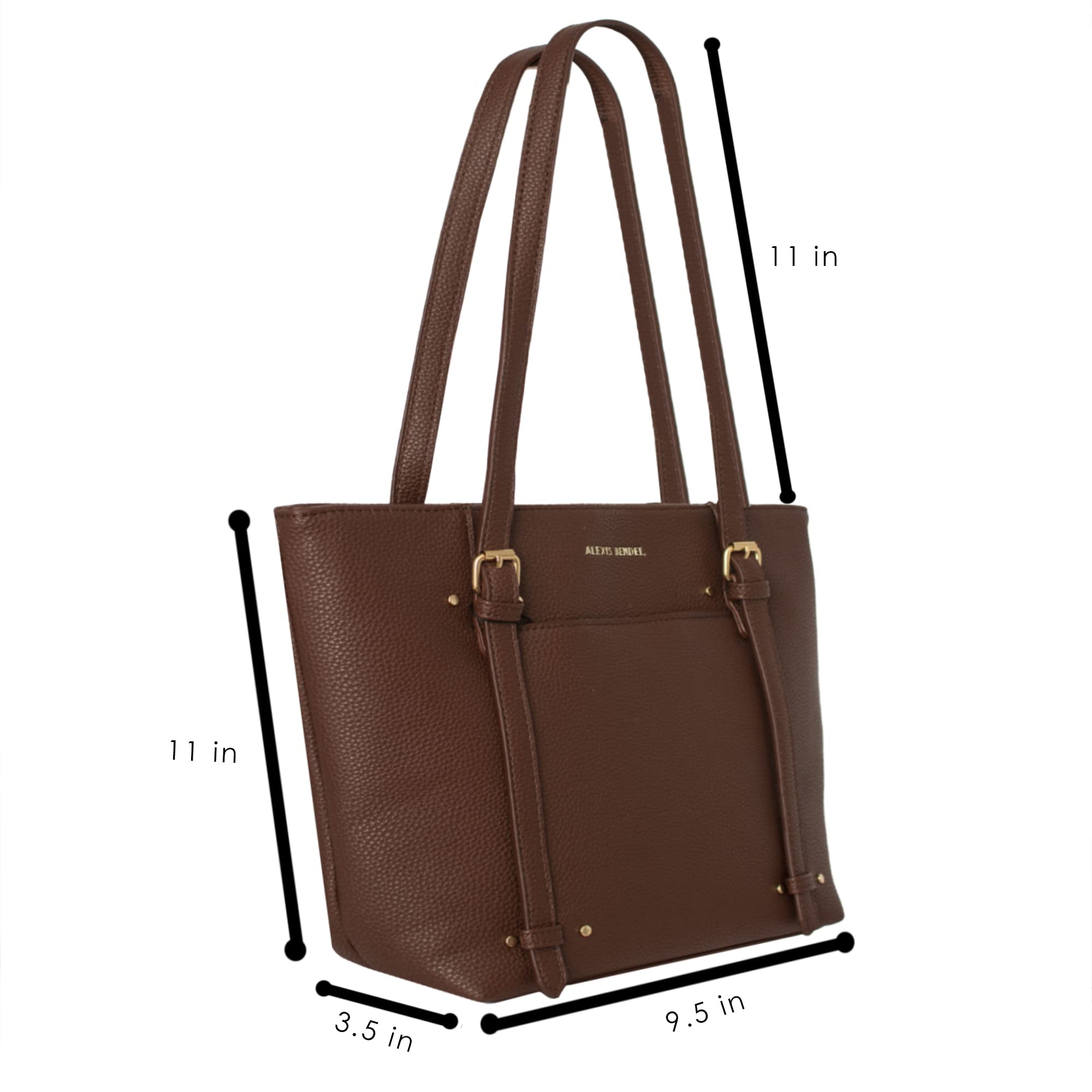 Alexis Bendel Women’s Handbag Vegan Leather Chic Tote Purse