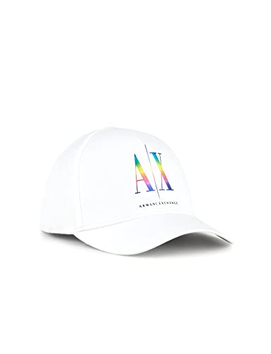 Armani Exchange AX Pride Capsule Baseball Cap, White