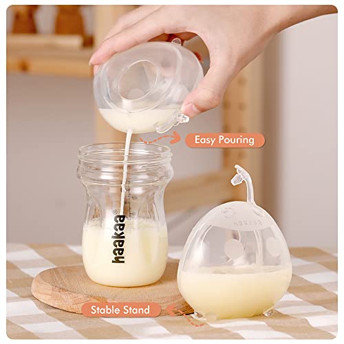 haakaa Ladybug Breast Milk Collector 1.4oz/40ml/1pc - Wearable Nursing Cup Resuable Breast Shell Breast Milk Catcher Silicone Portable Letdown Catcher for Breastfeeding Moms, Protect Sore Nipples