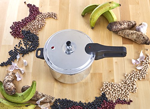 IMUSA 7 Quart Stovetop Aluminum Pressure Cooker with Safely Valve