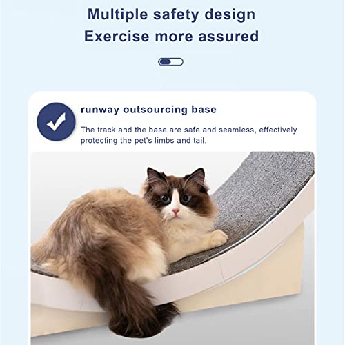 EROOLU Cat Treadmill, Pet cat Climbing Frame, Treadmill Ferris Wheel Pet Furniture Cat Scratch Board, Running Spinning Toy for Small/Medium-Sized Pet Indoor Exercise, Smooth Run Freely
