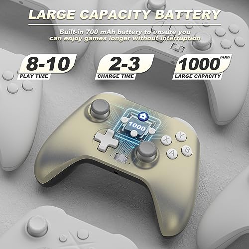 Dinosoo Special Edition Wireless Controller for Xbox Series X/S/Xbox One/Xbox One S/One X, and Android PC, Built-in Dual Vibration TURBO Function 3.5mm Headphone Jack Macro Function(Lunar Shift)