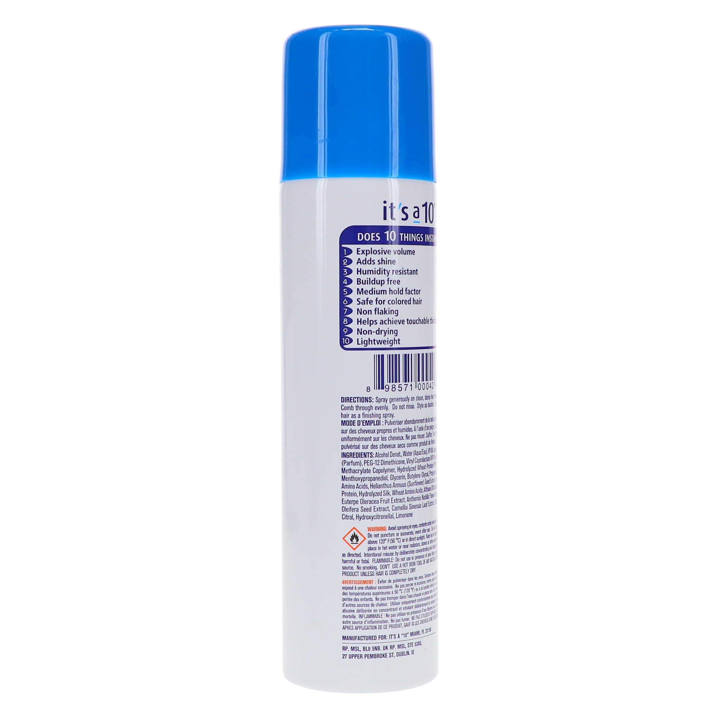 It's a 10 Miracle Blow Dry Volumizer, 6 Ounce