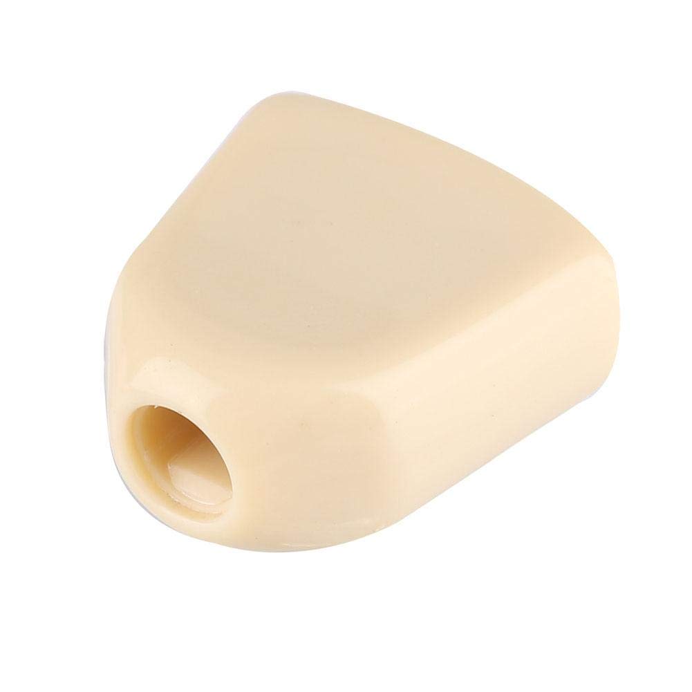 Guitar Tuning Peg Button, 6 Pcs/Set Acrylic Tuning Pegs Buttons Machine Heads Buttons for Guitar(Beige) Gevoline accessories