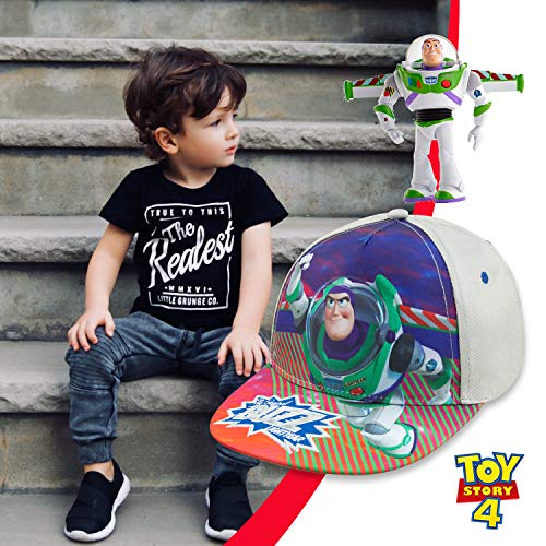 Disney Boys Toy Story 4 Buzz Lightyear Baseball Cap - Age 4-7 Grey
