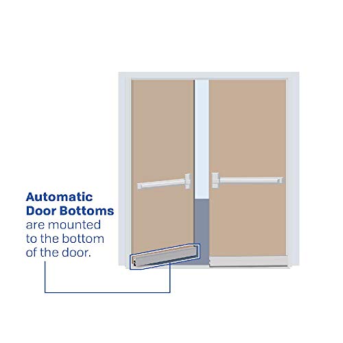 Fire Rated/Light Duty/Mortised/Automatic Door Bottom Seal for Concealed Vertical Rods (7323MA), SMS # 6 x 1/2'' Supplied, (48'' L x 9/16'' W x 1-1/2'' H)