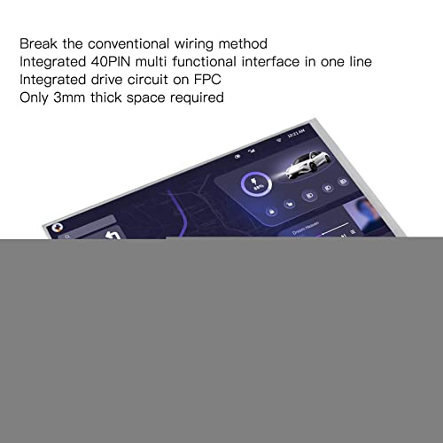 BOTEGRA 7 Inch IPS Integrated Display, 40PIN FPC Interface 170 Degree Viewing Angle PC Display Components Backlight HD for New Energy