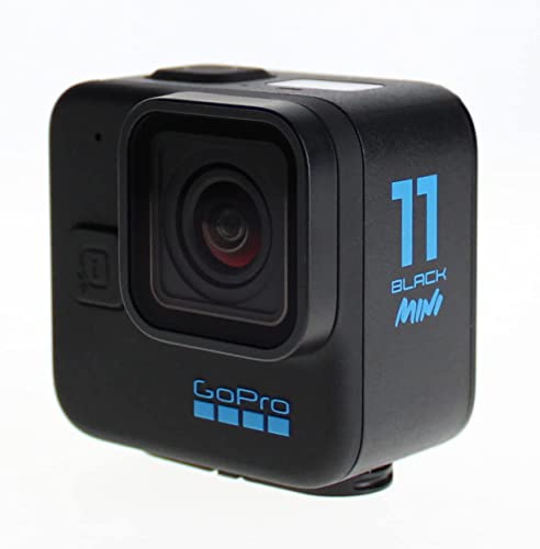 GoPro HERO11 (Hero 11) Black Mini - Waterproof Action Camera with 5.3K Ultra HD Video, 24.7MP Photos (CHDHF-111-TH) + 2pc 64GB Memory Card, High Speed Card Reader + Hero 11 Action Bundle (59 Items)