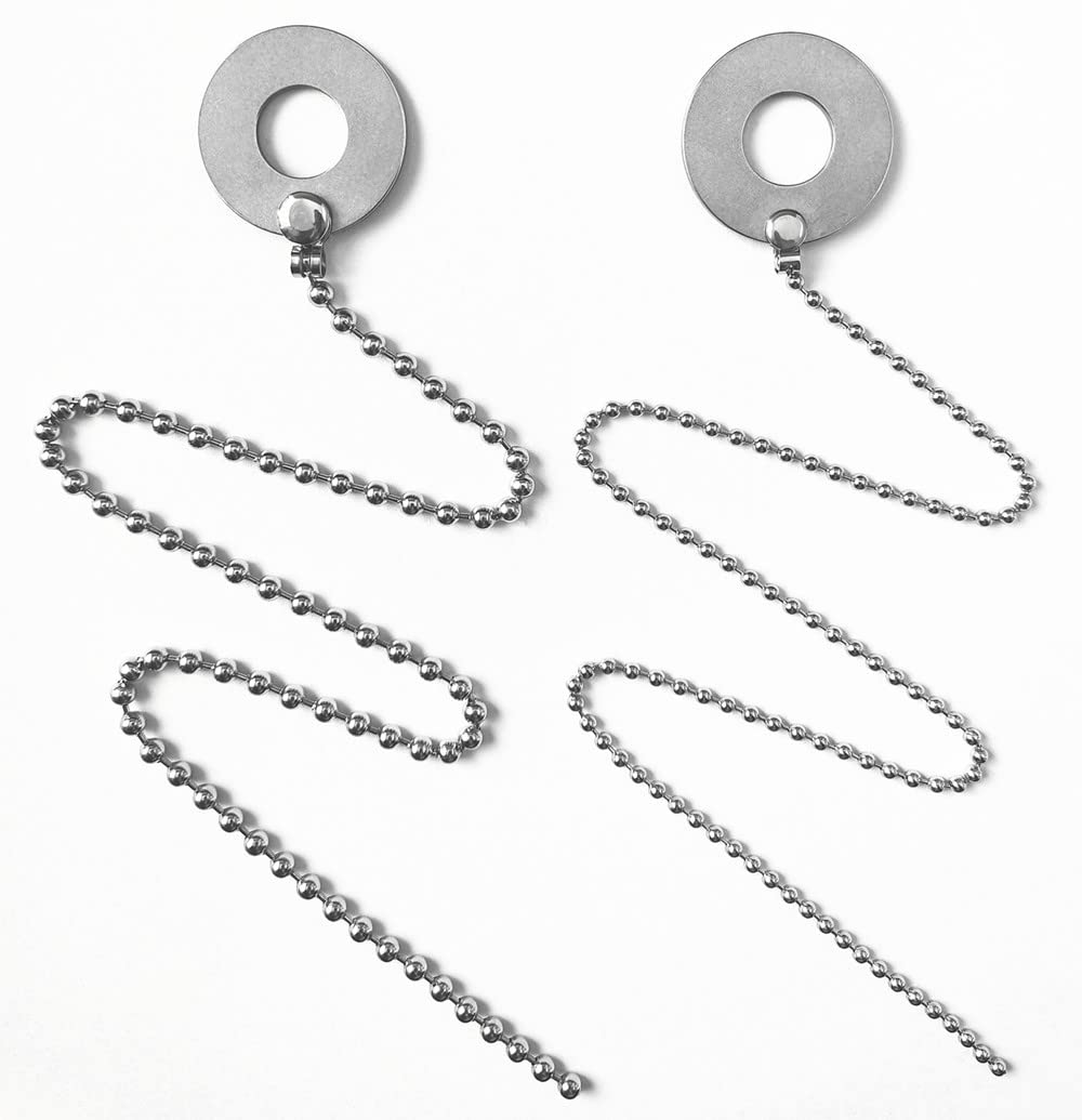 HYG Cymbal Sizzler Cymbal Chain, Big small 2pcs, Cymbal hiss, Sound effect adjustment Cymbal Chain for Rides, Crashes, Chinas, Drum Kits, Jazz Drums (2108092309)