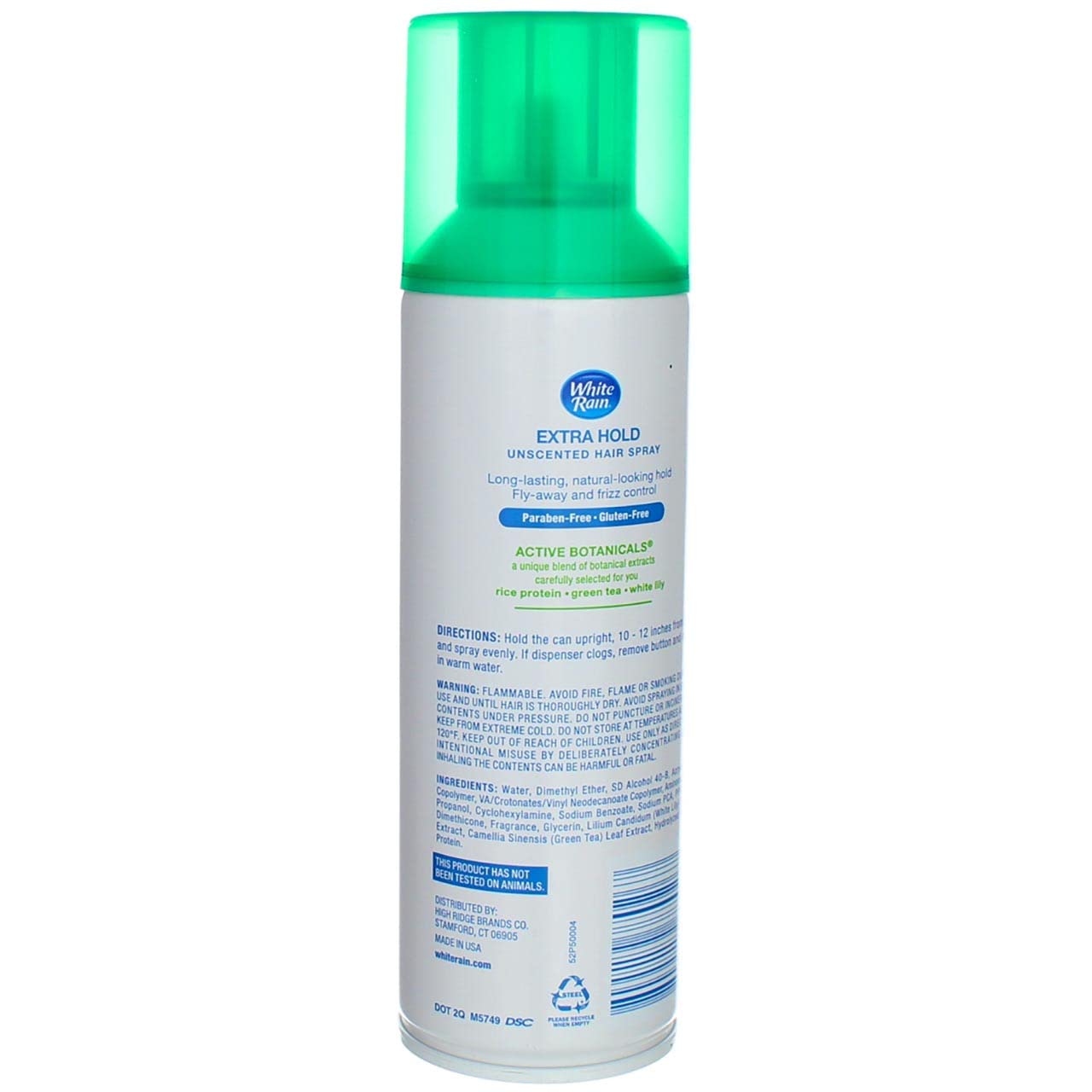 White Rain Aerosol Hairspray Unscented, Extra Hold 7 oz (Pack of 4)