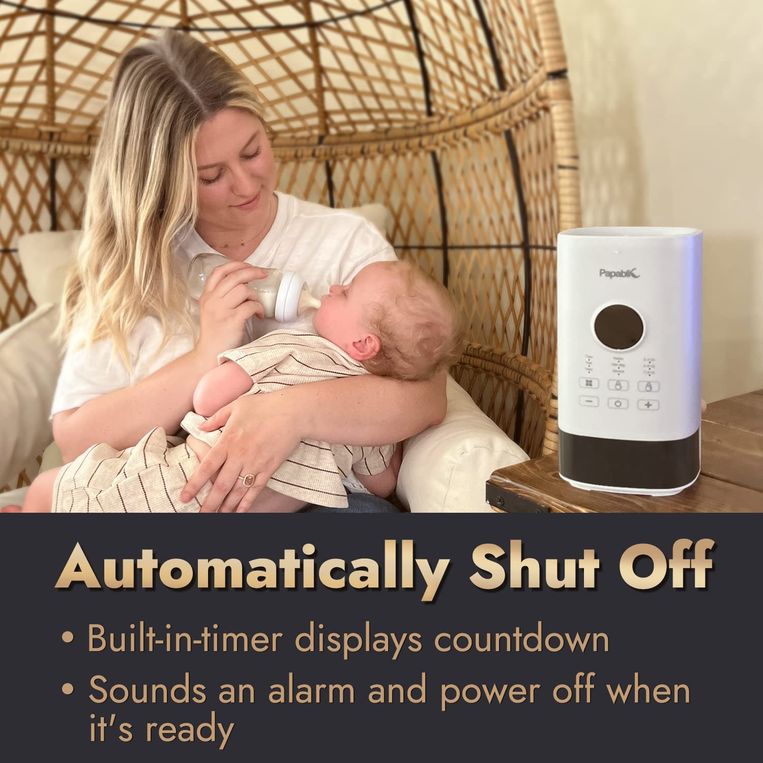 Bottle Electric Steam Sterilizer and Dryer Bundle with Baby Bottle Warmer Pro