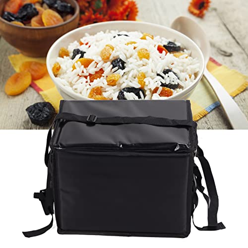 Insulated Food Delivery Bag, Waterproof Multi Layer Refrigerated Bag, Large Capacity Refrigerated Backpack with Hollow Board and Reflective Strip, Used for Camping Refrigerated Fruit and Drinks