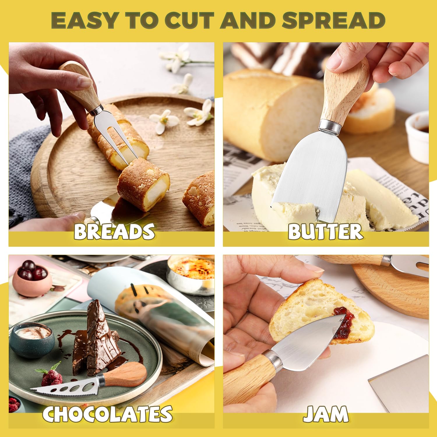 Charcuterie Boards Accessories Charcuterie Utensils Cheese Butter Spreader Knife Set Small Serving Tongs Forks and Spoons Dipping Bowls Honey Dippers Toothpick Flags for Party Platter Making
