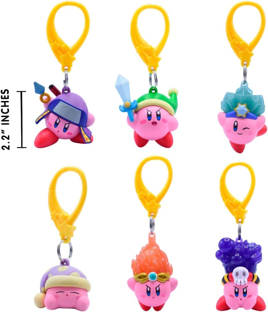 Kirby - Glow in The Dark Backpack Hangers - Series 3 Multicolor