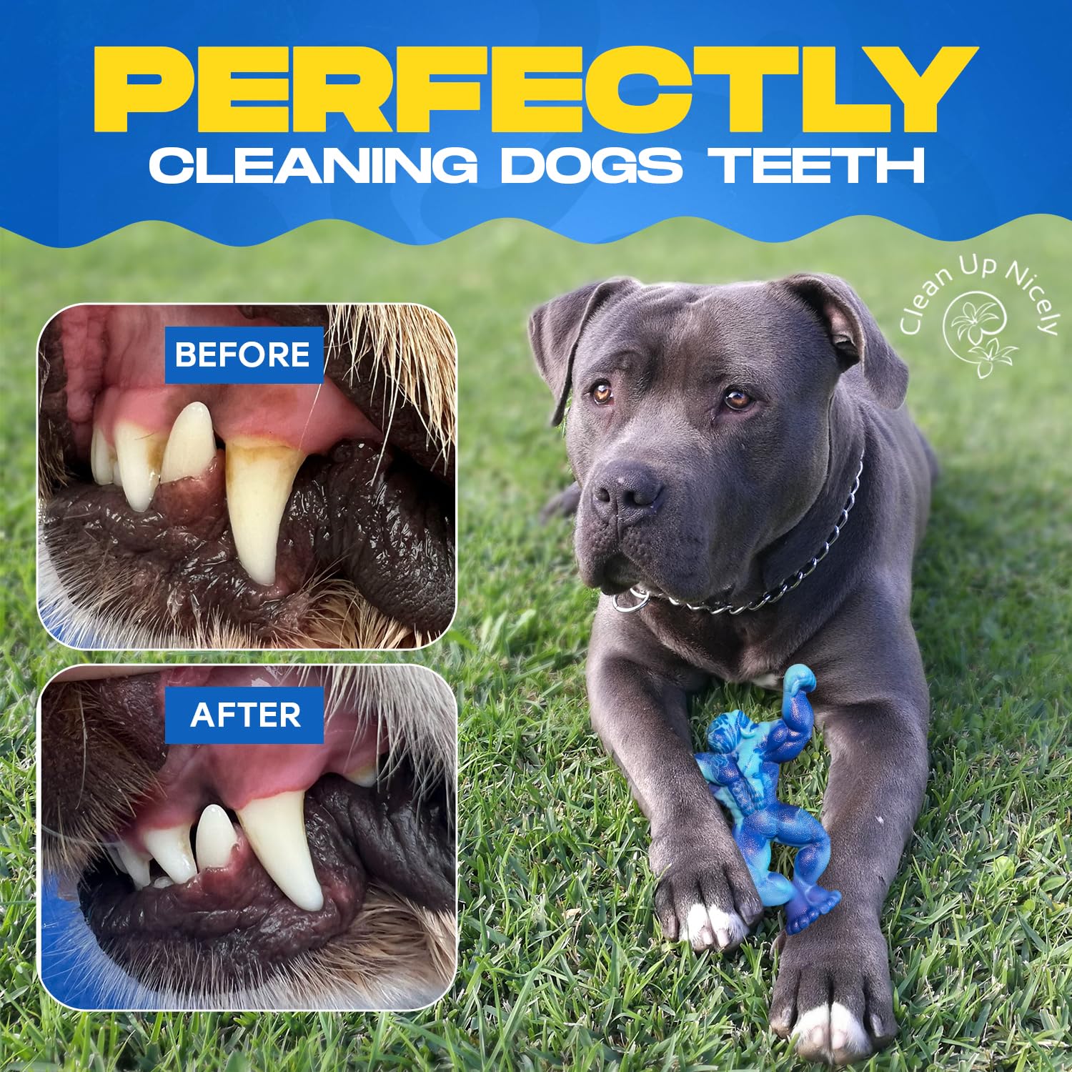 Super Muscle Dogman Toy, Beef Flavored Dog Chew Toy, Indestructible Dog Toy for Aggressive Chewers, Great for Medium, Large, X-Large Dogs & Bone Replacement