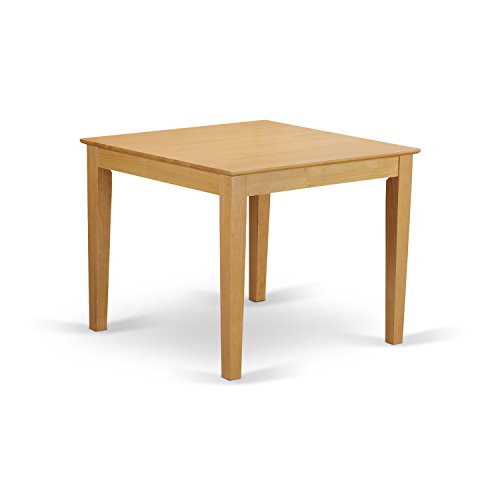 East West Furniture OXGR3-OAK-W Oxford 3 Piece Set Contains a Square Dinner Table and 2 Kitchen Dining Chairs, 36x36 Inch, Oak