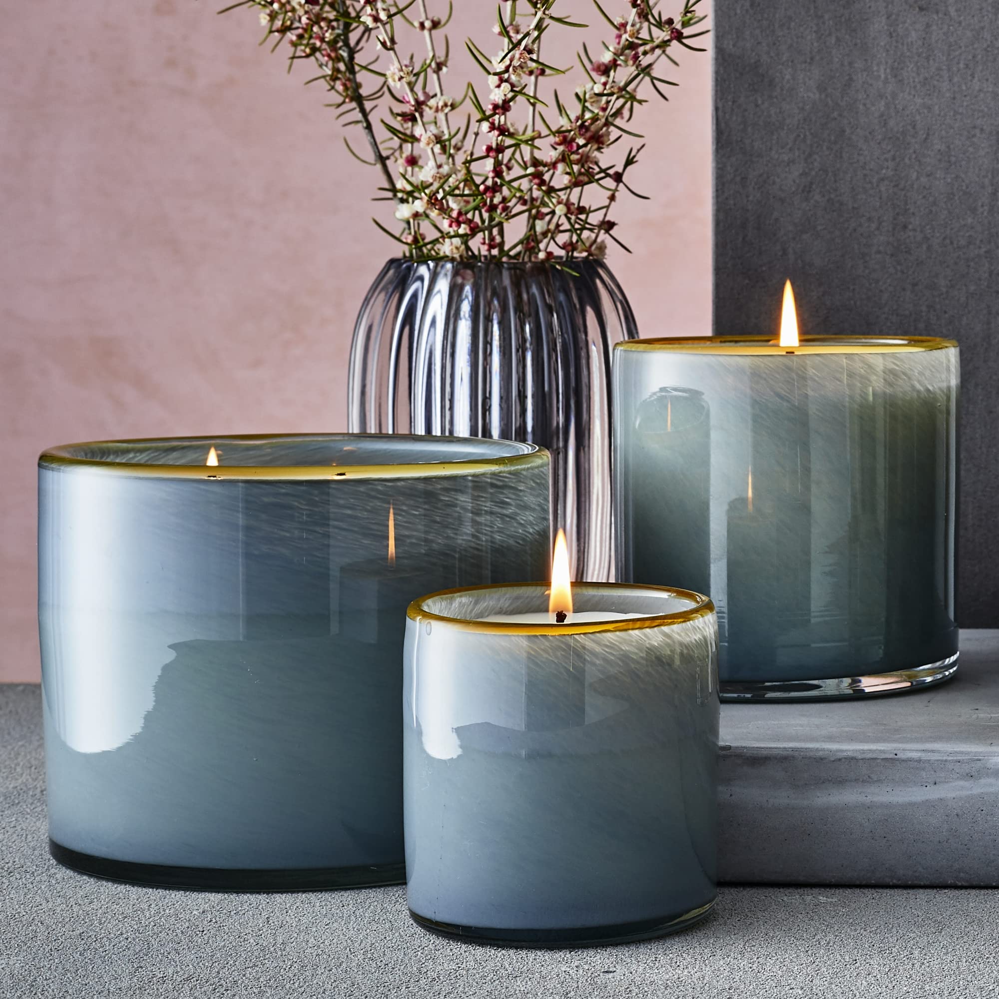 LAFCO New York Signature Candle, Sea & Dune - 15.5 oz - 90-Hour Burn Time - Reusable, Hand Blown Glass Vessel - Made in The USA
