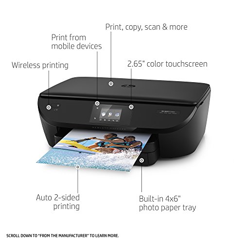 HP Envy 5660 Wireless All-in-One Photo Printer with Mobile Printing, HP Instant Ink or Amazon Dash replenishment ready (F8B04A)