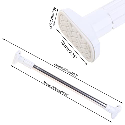 Extendable Telescopic Rods Shower Curtain Poles Clothes Wardrobe Rack Curtain Rods For Windows 66 To 144
