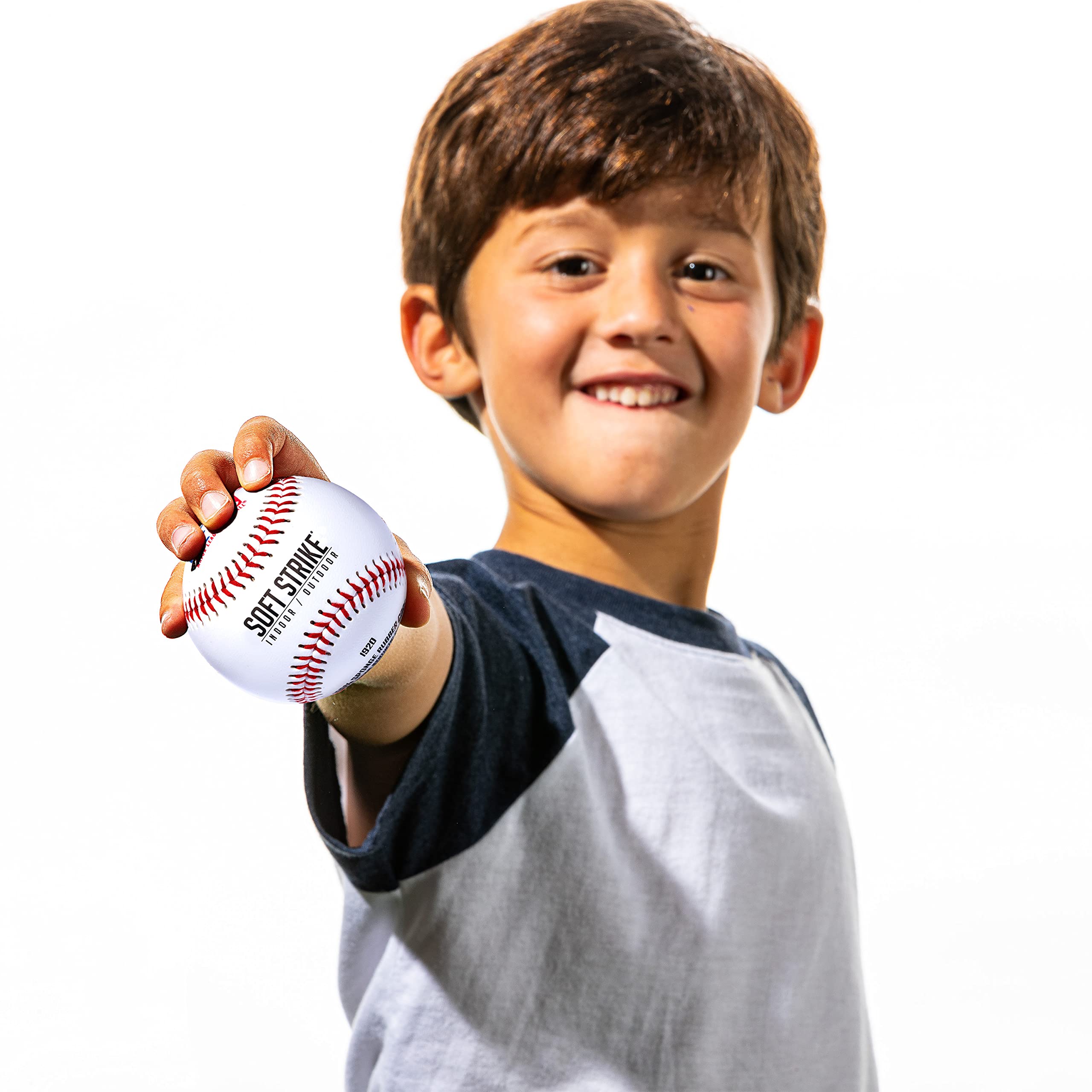 Franklin Sports Youth Tee Balls - Soft-Strike T Ball Soft Baseballs - (6) with Carry Bag - Official Teeball Size + Weight