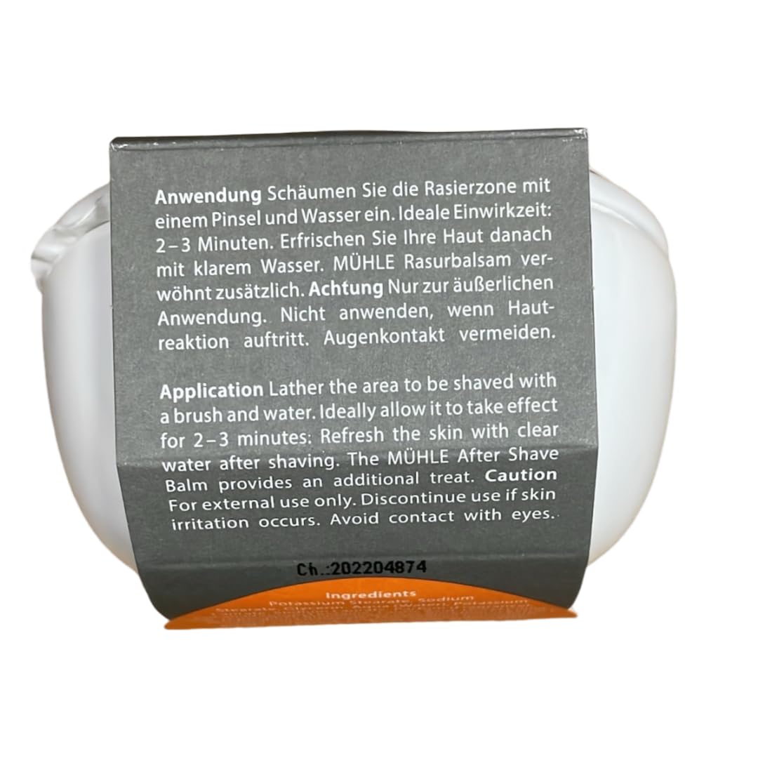 MÜHLE SHAVE CARE Porcelain Dish incl. Sea Buckthorn Shaving Soap 65g
