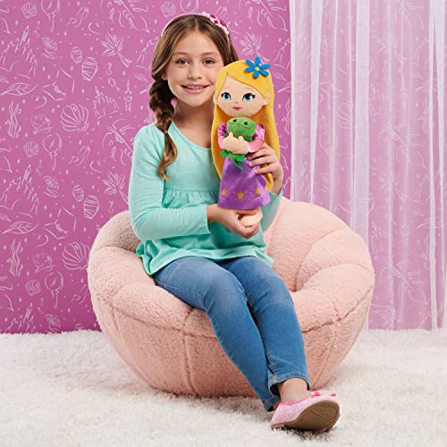 Disney Princess Lil' Friends Rapunzel & Pascal 14-inch Plushie Doll, Officially Licensed Kids Toys for Ages 3 Up by Just Play