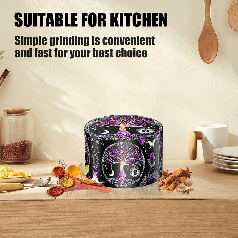 Grinder Spice Grinder Grinder,3.0 Inch Bohemian Tree Of Life,Zinc Alloy Grinder,Easy To Carry Easy To Clean,Perfect Gift