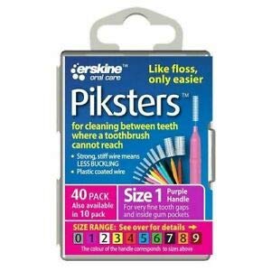 Piksters Interdental Brushes, Size 1 40 ea by Erskine Dental