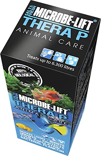 Microbe-Lift THERAPH16 TheraP Fish Care Treatment for Freshwater and Saltwater Home Aquariums and Tanks, 16 Ounces